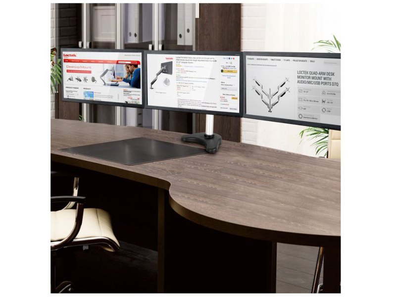 3 Monitor Stand, 3 Monitor Arm, three monitor on one arm. | Laptop Plus