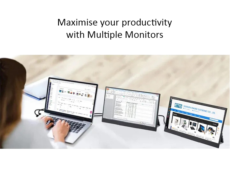 15.6 Inch External USB-C Screen, Full High Definition USB Screen ...