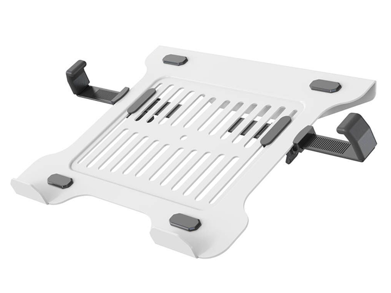 Dual Laptop Monitor Arm, 2 Articulated monitor stand, individual height ...